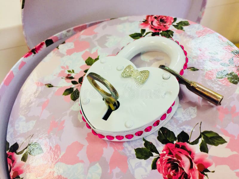 The Lock with Keys is on the Flower Box Stock Image - Image of loveis ...