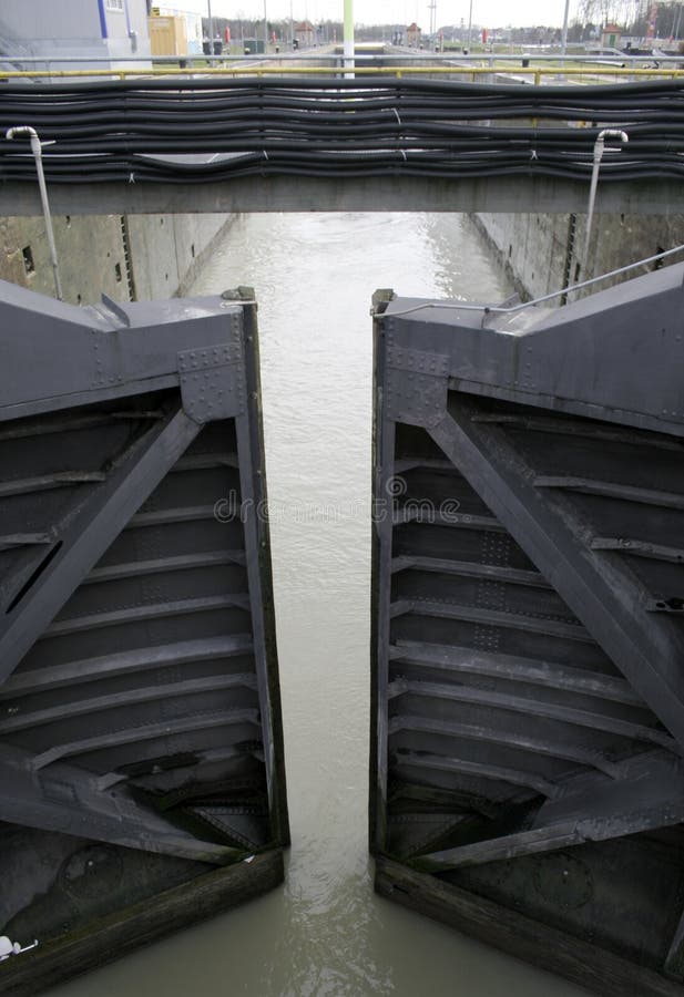 Lock gate stock image. Image of canal, netherland, lockkeeper - 2141927