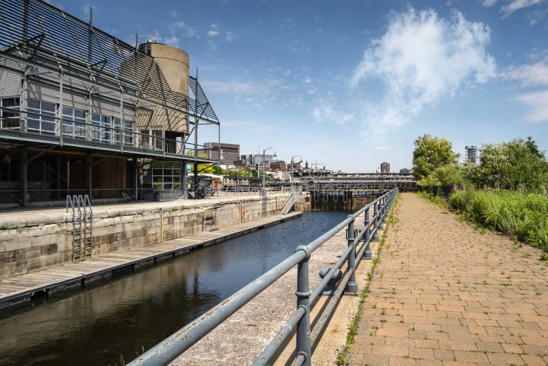 Lock Gate in Montreal Old Port Editorial Photography - Image of quebec ...