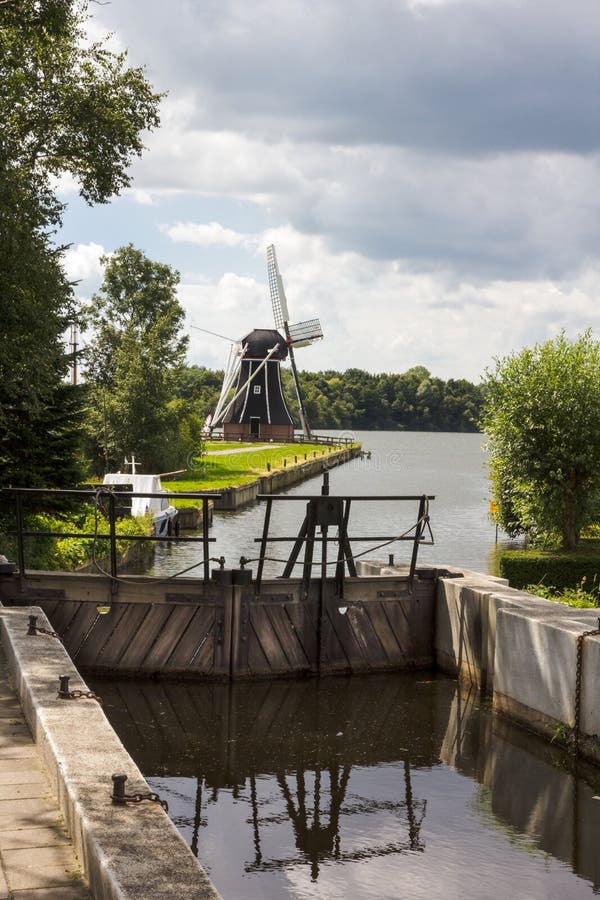 Lock and Lock Gates at Tyrley Locks on the Shropshire Union Canal in ...