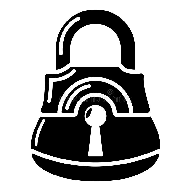 Lock Gates Icons Vector Hexahedron Stock Vector - Illustration of ...