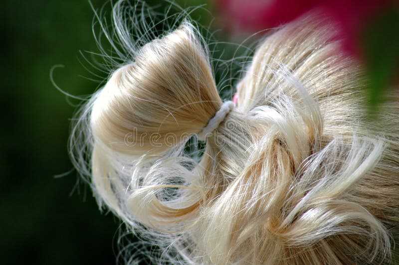 Beautiful flaxen hair lock stock image. Image of lush - 5018209