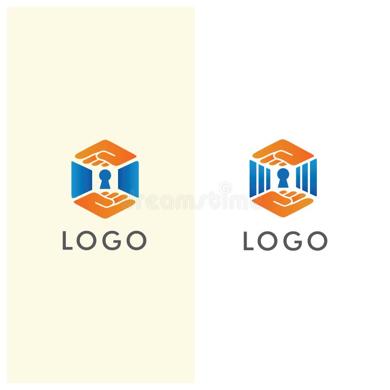 Hand with Lock Logo Security Logo Design [vector] Stock Vector ...