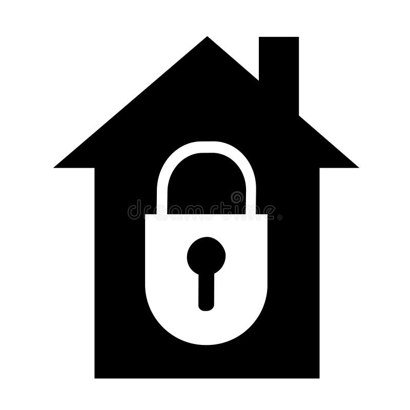 Locked house stock illustration. Illustration of open - 10176771