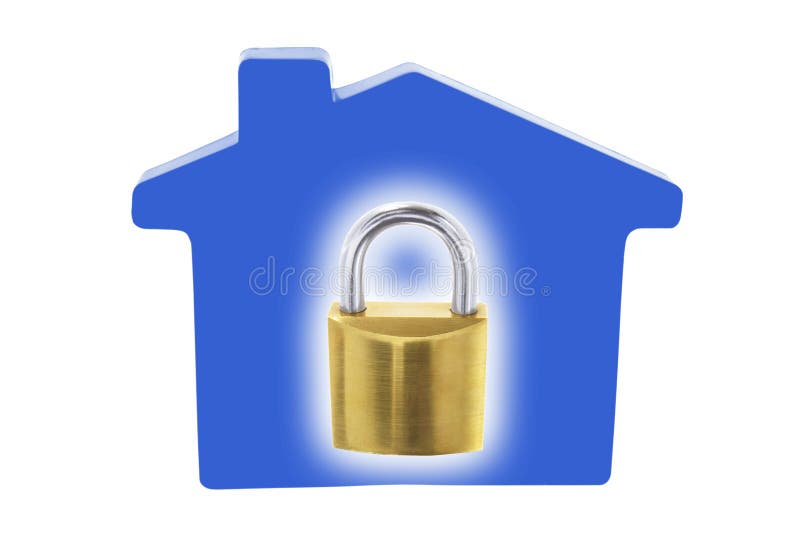 Lock and House stock image. Image of antiquated, padlock - 6515997