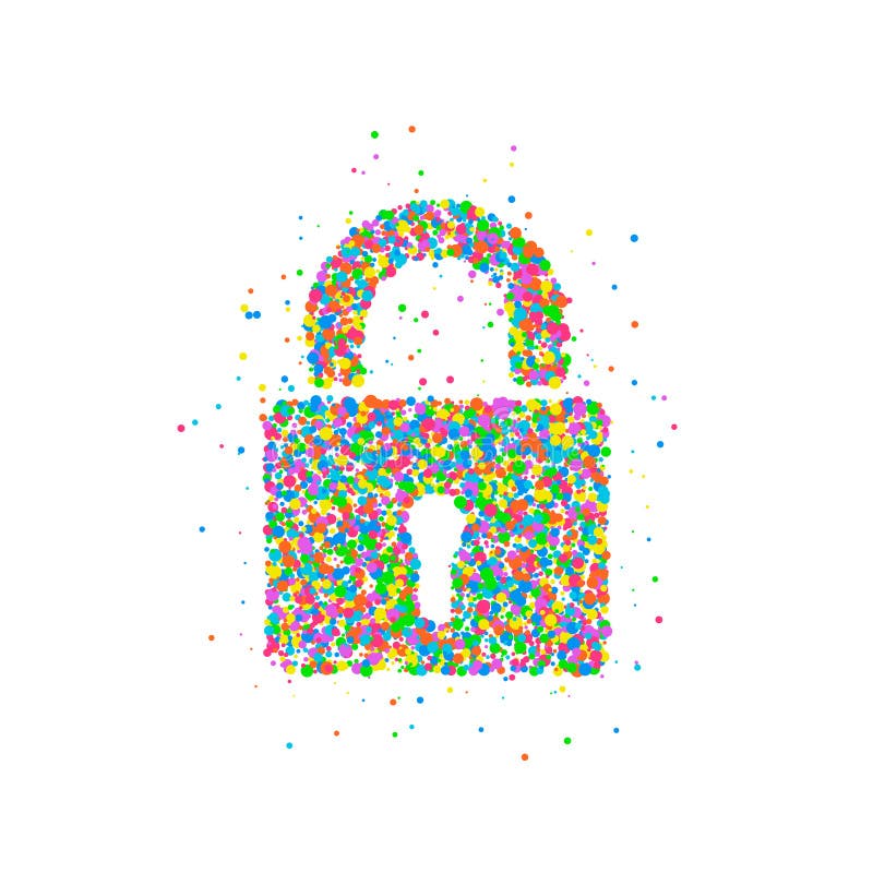 Lock Icon Abstract stock vector. Illustration of keyhole - 88276443