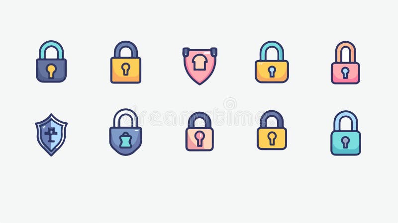 Identity Lock Icon for Security and Access Control | Professional Image ...