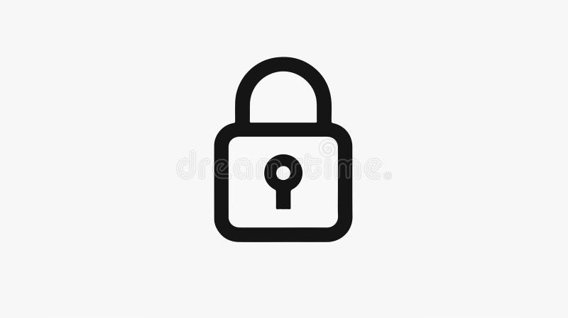 Modern Lock Icon for Web Design and UI Development Stock Vector ...