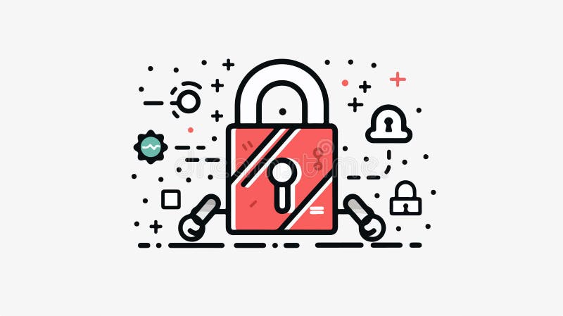 Modern Lock Icon for Web Design and UI Development Stock Vector ...