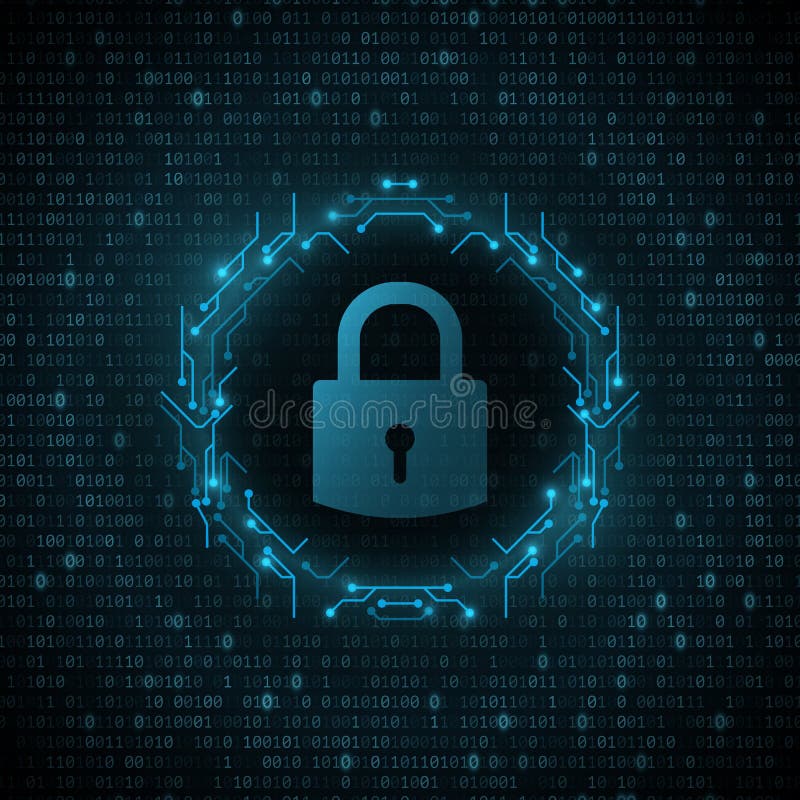 Binary Code Background. Blue Glow. Falling Figures. Blurring of Figures in Motion. Global ...