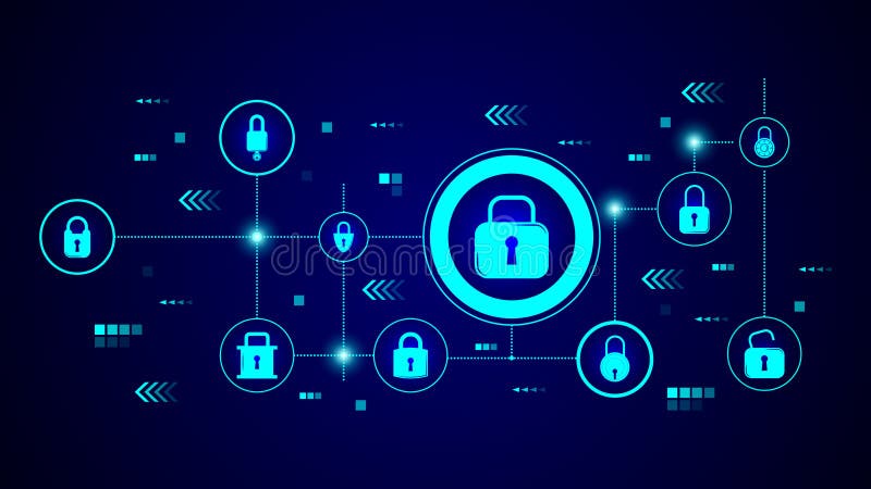 Lock Icon. from Lock and Keys Set Stock Illustration - Illustration of ...