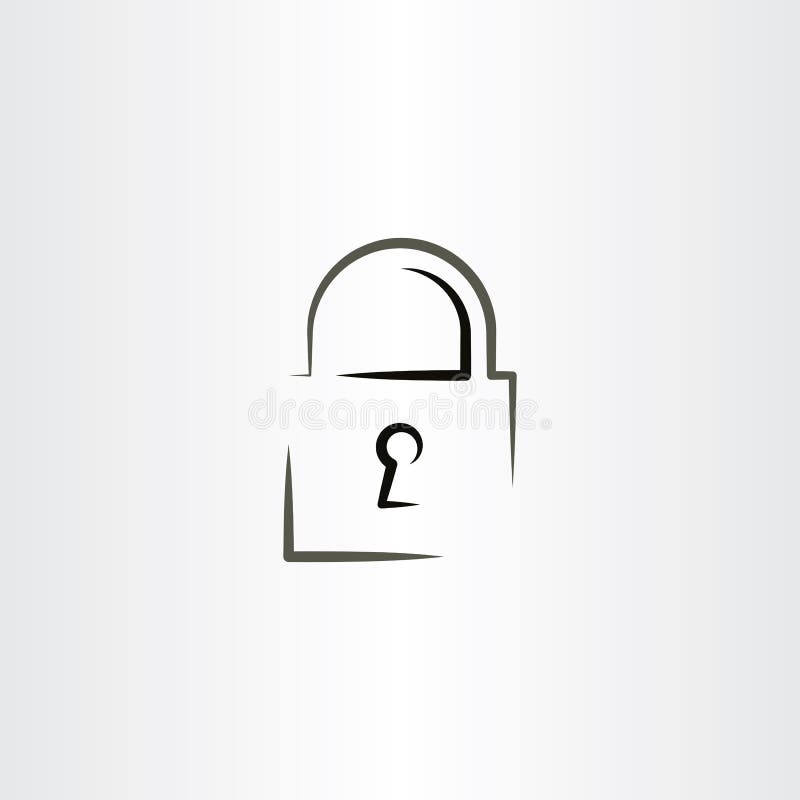 Lock Icon Logo Design Vector Stock Vector - Illustration of locker ...