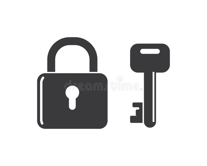 Lock Icon Logo Vector Template Stock Vector - Illustration of century ...