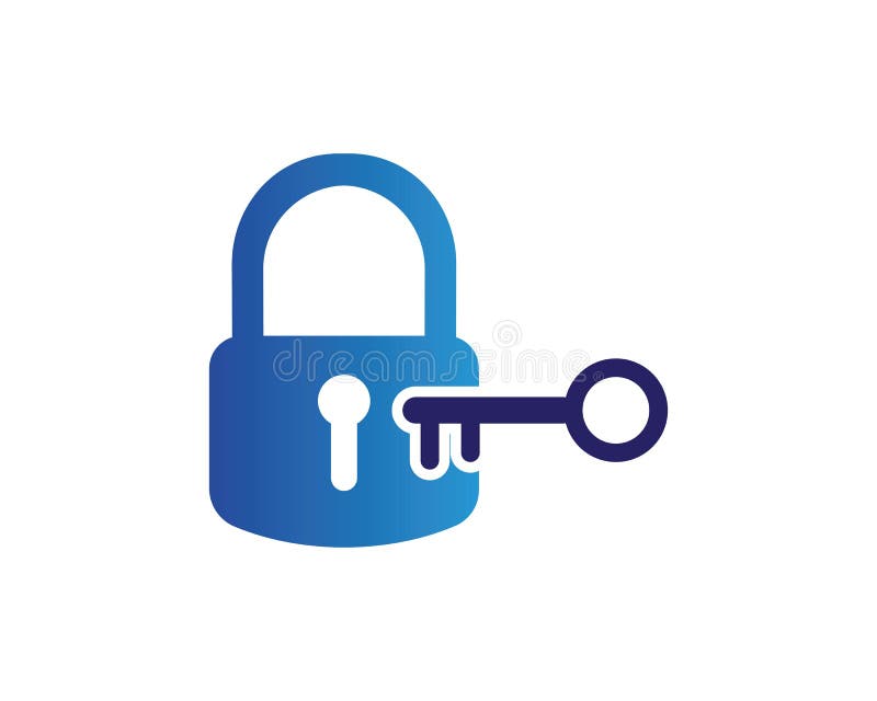 Lock Icon Logo Vector Template Stock Vector - Illustration of unlock ...