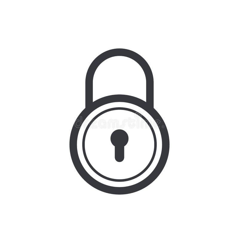 Lock Icon, Modern Minimal Flat Design Style, Padlock Vector ...