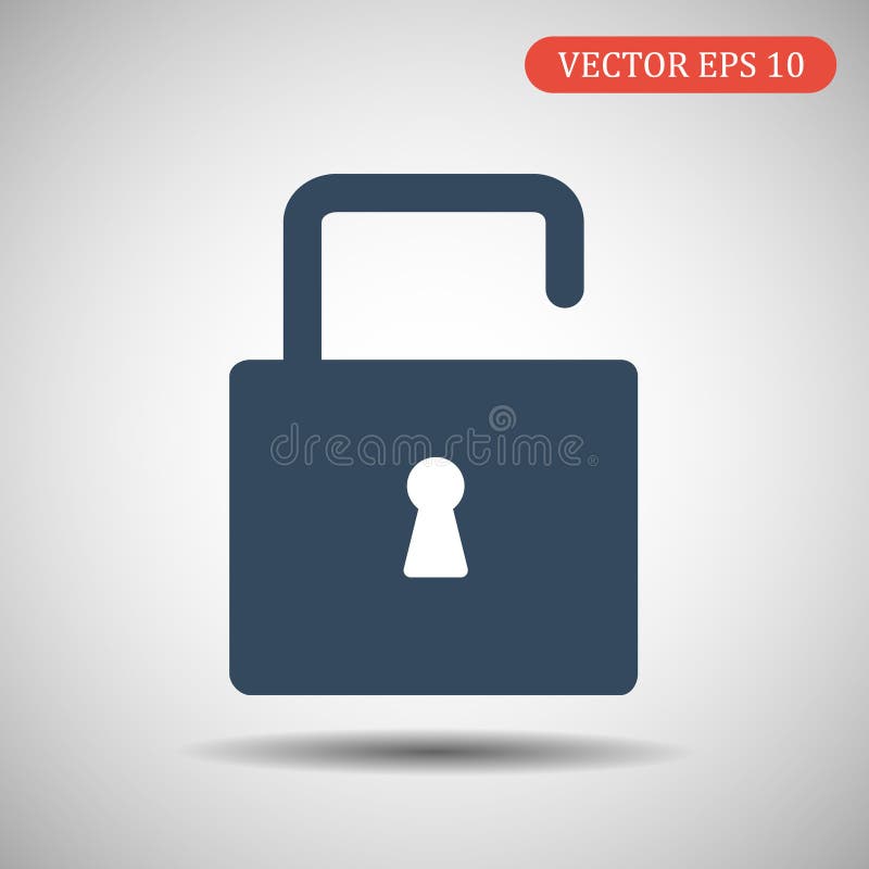 Lock Icon. Modern Vector Icon.eps 10. Stock Vector - Illustration of ...