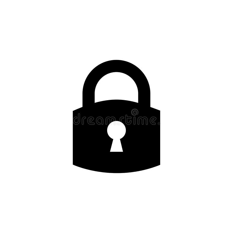 Lock Icon. Padlock Sign. Unlock. Vector Illustration. Flat Design ...