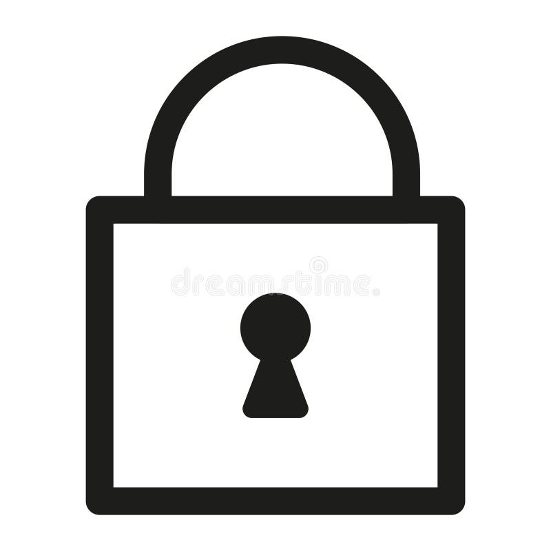 Lock Icon. Padlock Symbol. Security Keyhole Graphic. Vector ...