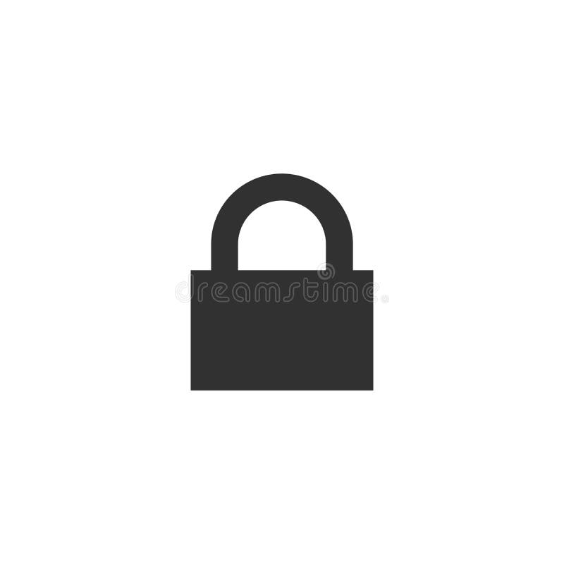 Lock Icon, Password Protected Sign. Stock Vector Illustration Isolated ...