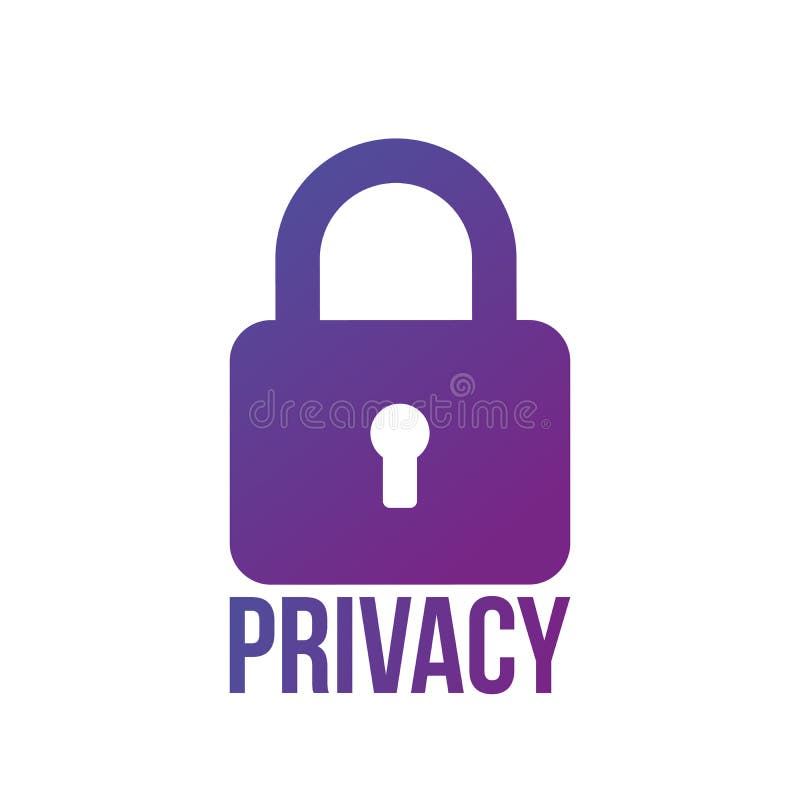Lock Icon. Lock Word, Secure Concept. Vector Illustration Isolated on ...