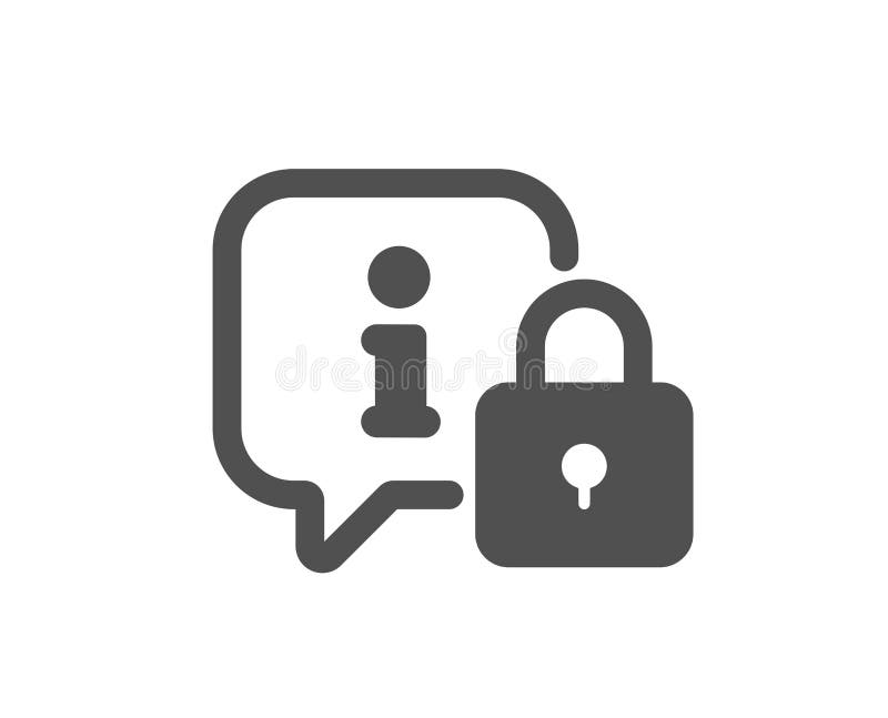 Lock Icon. Protected Information Sign. Vector Stock Vector ...