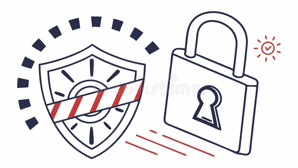 Lock Icon for Security and Privacy Symbol in Design Projects Generative ...