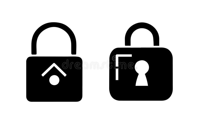 Lock Icon Security Symble Vector Artwork Stock Vector - Illustration of ...