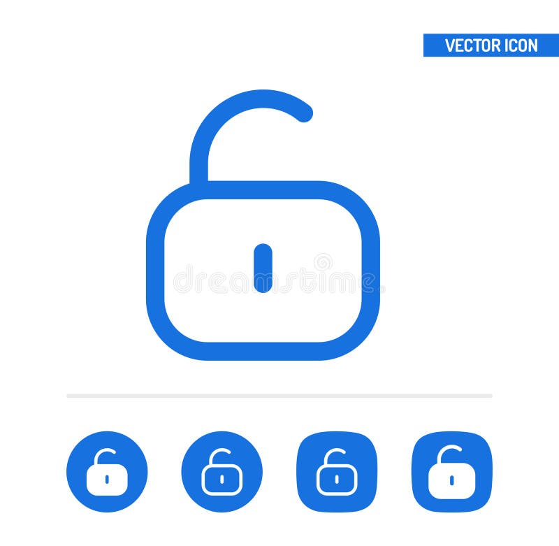 Lock Icon, Security Symbol for Web, Logo, App, UI. Stock Illustration ...
