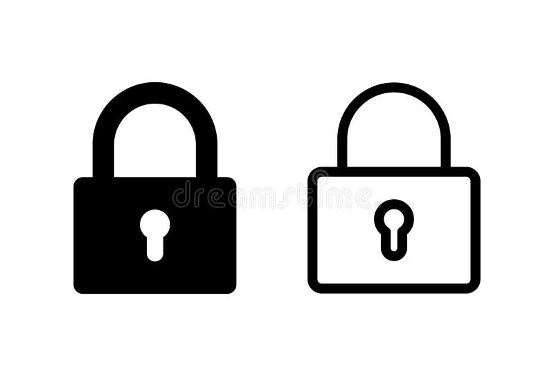 Lock Icon . Padlock Icon Vector. Encryption Icon. Security Symbol Stock ...