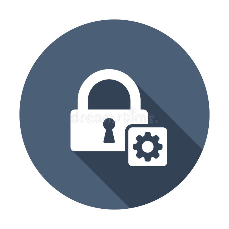 Safe Setup Icon. Security Icon with Settings Sign. Security Icon and ...