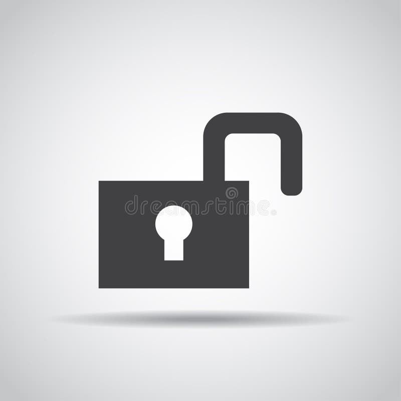 Padlock Password Icon Gray Background Stock Illustrations – 564 Padlock ...