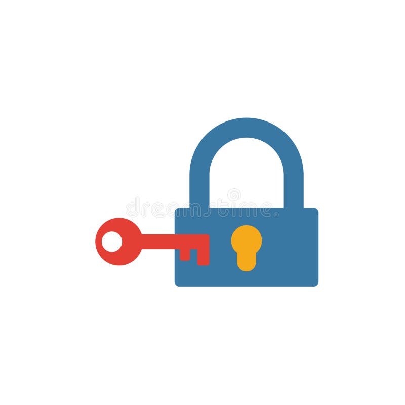 Lock Icon. Simple Element from Security Icons Collection Stock ...