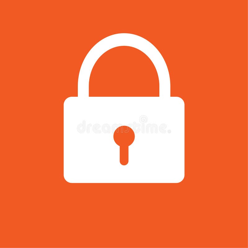 Lock Icon Simple Vector Illustration Stock Vector - Illustration of ...