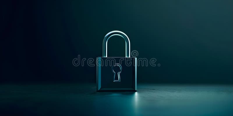 A Lock Icon Symbolizing Data Protection and Cyber Security Measures ...