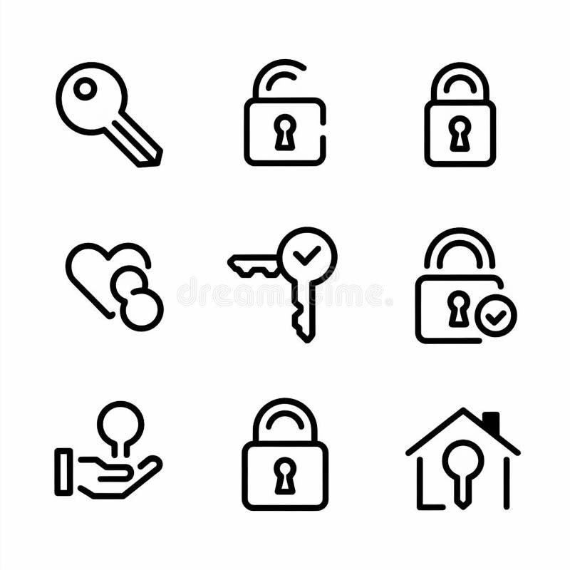 Lock Icon in Trendy Flat Style Isolated. Security Symbol for Your Web ...