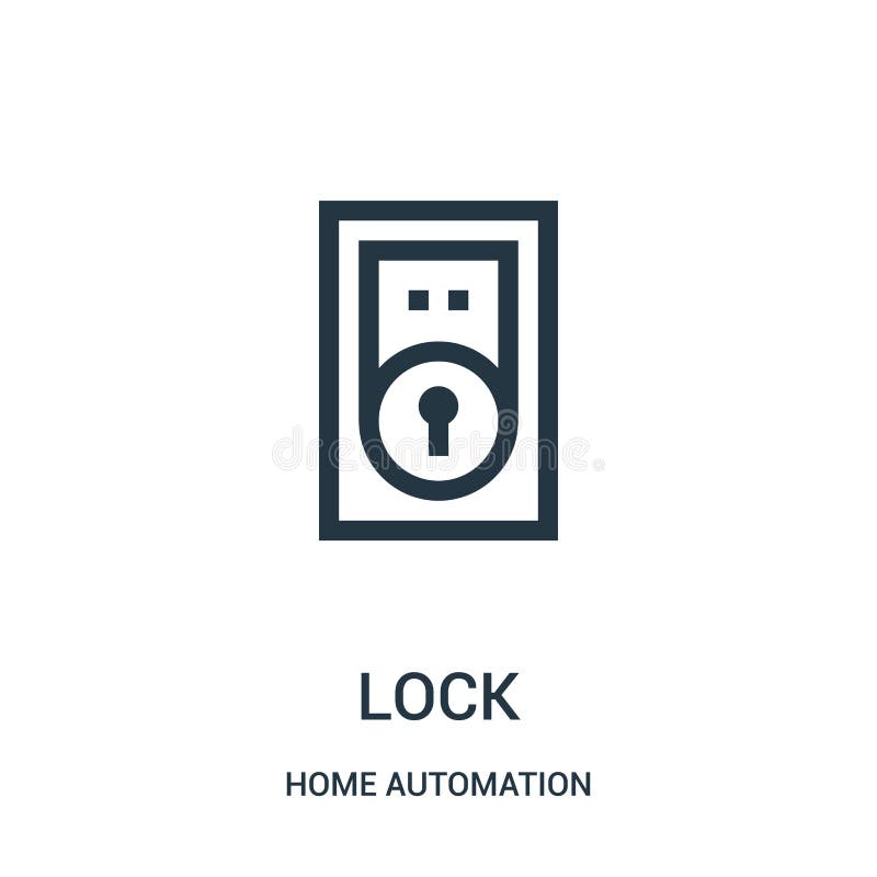 Lock Icon Vector from Love Collection. Thin Line Lock Outline Icon ...