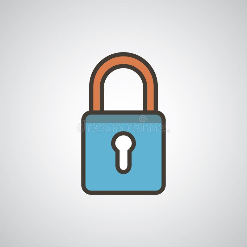 Lock Icon. Vector Illustration Decorative Design Stock Illustration ...