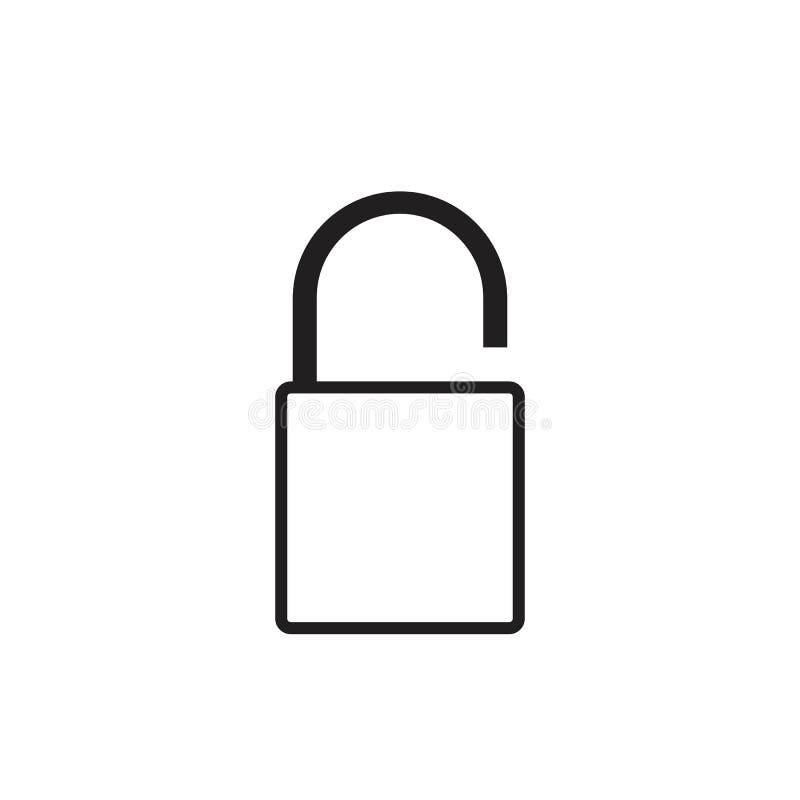 Lock Icon Vector Illustration Design Template Stock Vector ...
