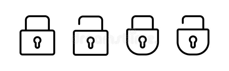 Lock Icon . Padlock Icon Vector. Encryption Icon. Security Symbol Stock ... Lock Icon . Padlock Icon Vector. Encryption Icon. Security Symbol Stock ...
