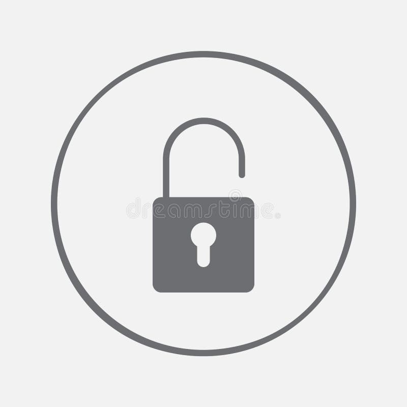 Lock Icon Vector, Solid Illustration, Pictogram Isolated on Gray. Stock ...