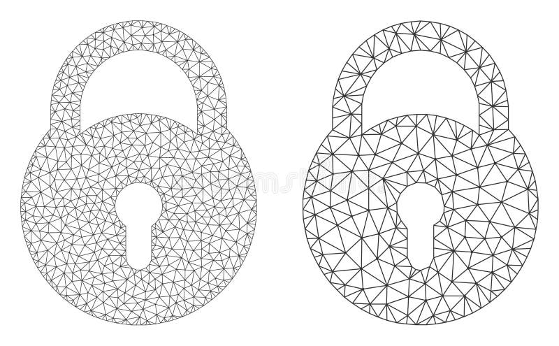 Lock Icon - Vector Triangle Mesh Stock Vector - Illustration of ...