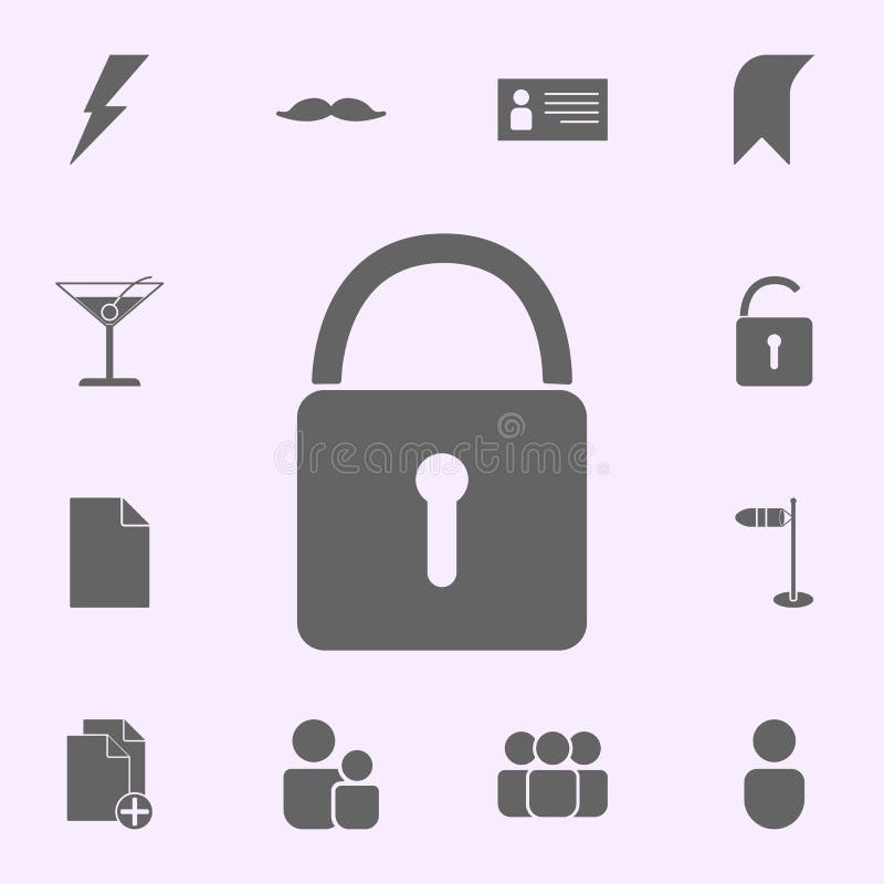 Lock Icon. Web Icons Universal Set for Web and Mobile Stock ...