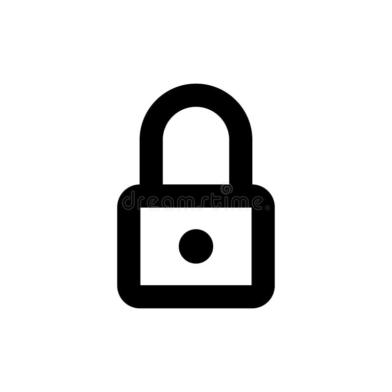 Lock icon. Web secure sign stock illustration. Illustration of data ...