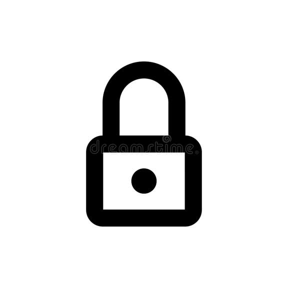 Lock icon. Web secure sign stock illustration. Illustration of data ...