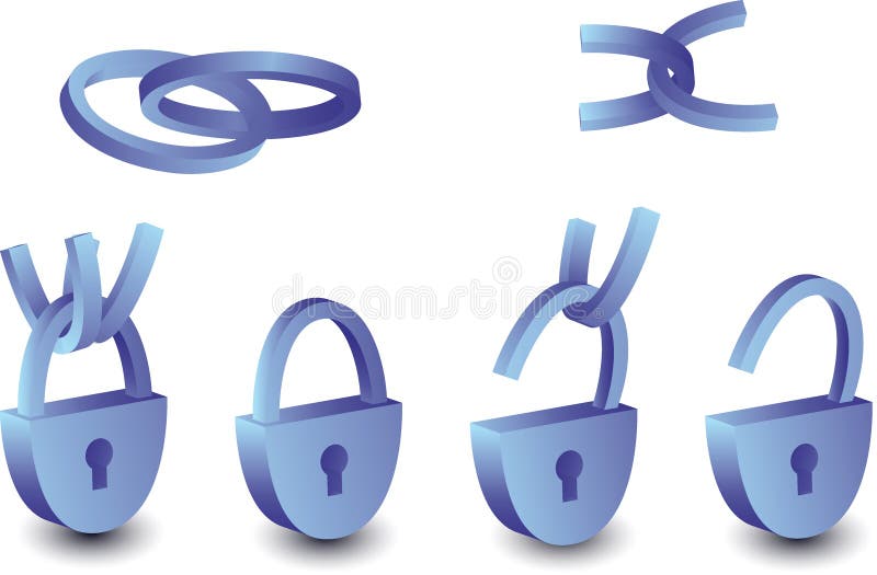 Lock icons stock vector. Illustration of close, badges - 8177686