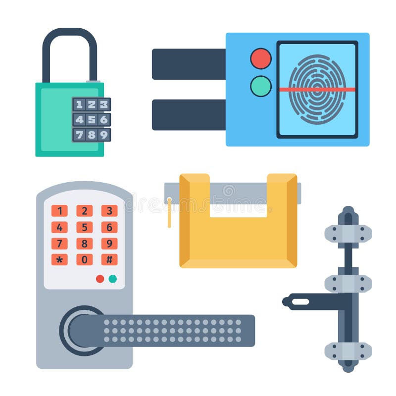 Lock Vector Padlock with Keyhole for Safety and Security Locking System ...