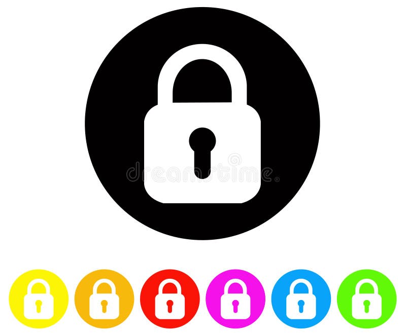 Lock icons stock vector. Illustration of design, padlock - 88245688