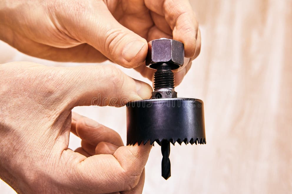 Lock Installation Hole Saw with Drill Bit and Sharp Saw Blade, Designed ...