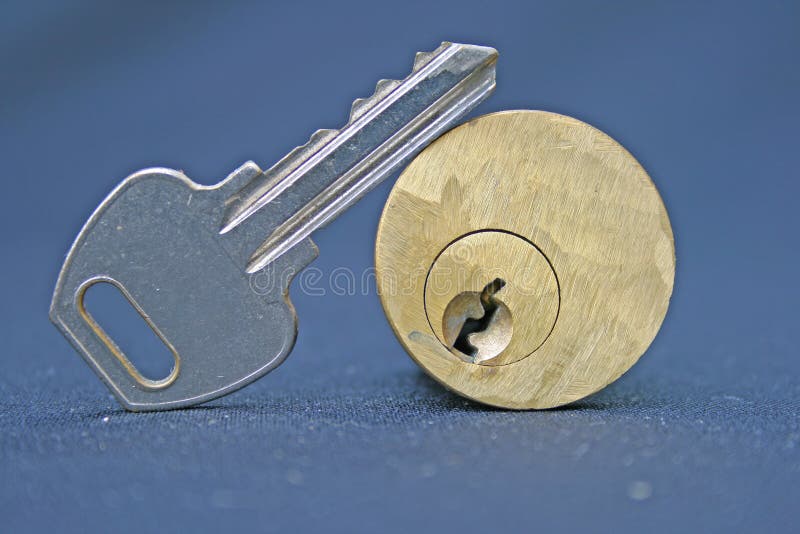 Door key and lock stock image. Image of used, house, lock - 12884689