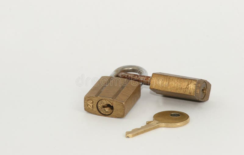 Lock and key stock photo. Image of safe, protection, twenty - 187880